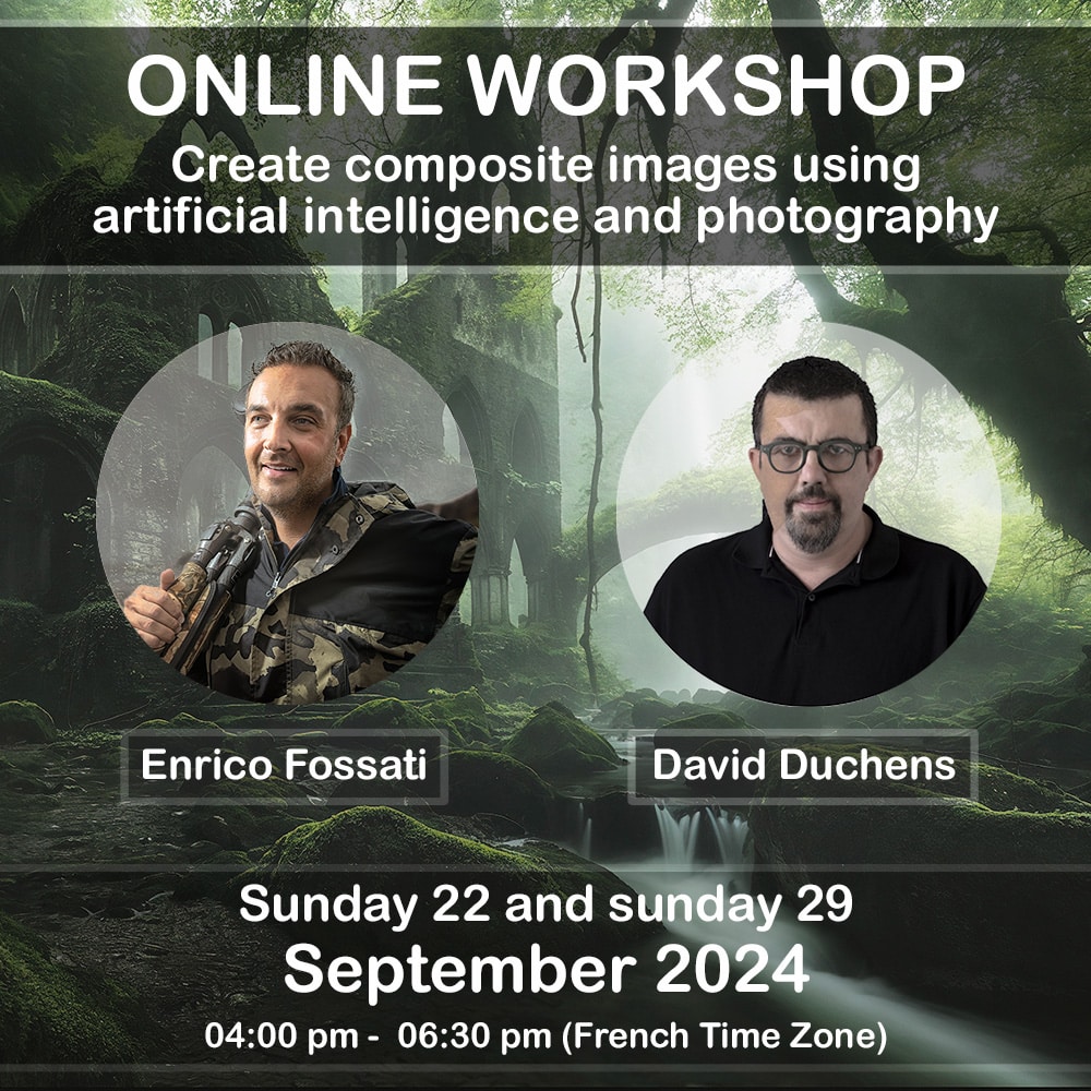 Online workshop - Create composite images using artificial intelligence and photography - David ...